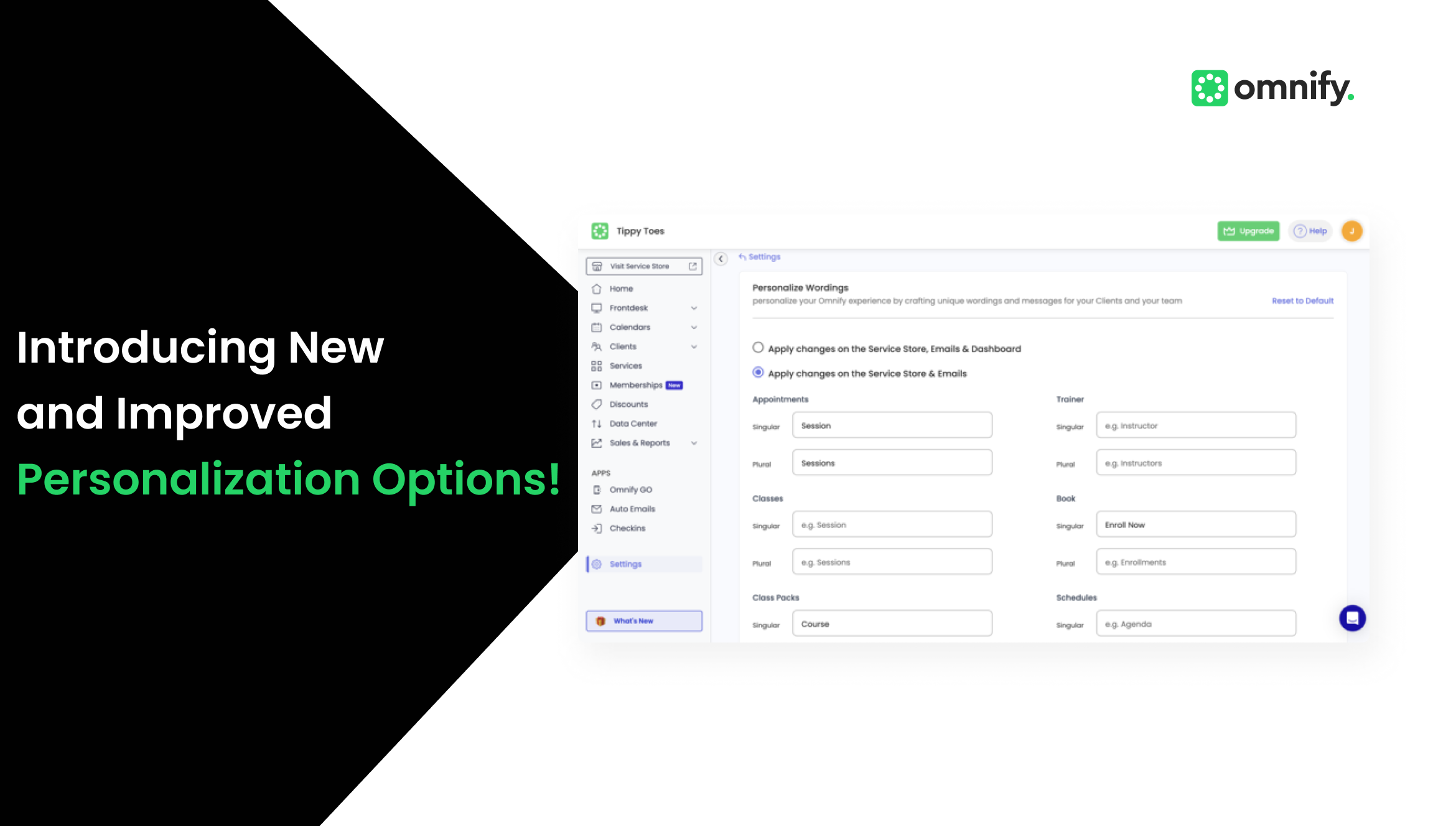 Introducing New and Improved Personalization Options!